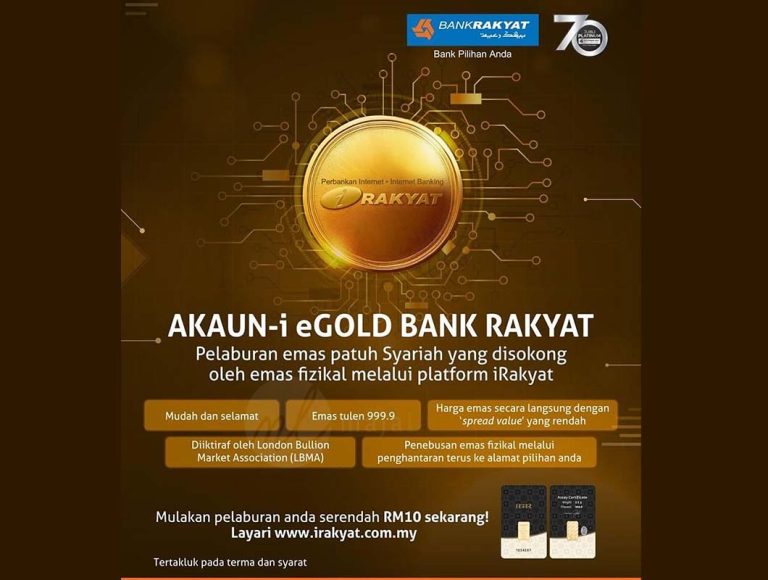 Bank Rakyat Perkenal Akaun-i eGold, Akaun Pelaburan Emas Serendah RM10 ...