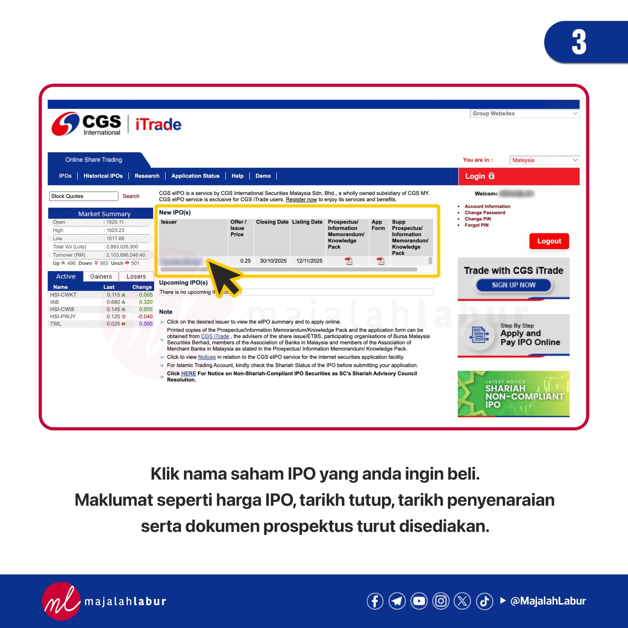 Step By Step Cara Beli Saham IPO Dengan CGS iTrade (TERKINI) - Majalah ...
